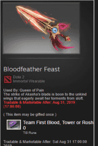 Beli Item Ready Trade Bloodfeather Feast (Immortal TI8 Queen of Pain) Dota 2 Terlengkap dan ...