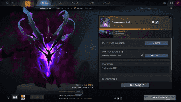 Beli Item Ready Trade Transversant Soul (Immortal TI7 Spectre) Dota 2 Terlengkap dan Termurah ...