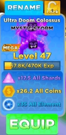 Beli Item Ultra Doom Colossus MYSTIC STORM / MAX EVOLUSI [MEGA] [NINJA ...