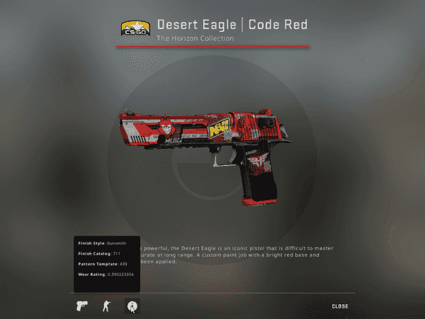 Beli Item Ready Trade Desert Eagle | Code Red (Covert Pistol) Counter ...