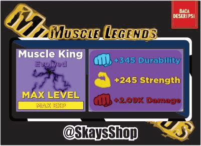 Buy Item Evolved Muscle King Max Muscle Legends Roblox 1315449 | itemku