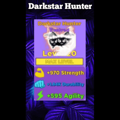 Beli Item Darkstar Hunter Max Level & Max Evolution (Muscle Legends ...