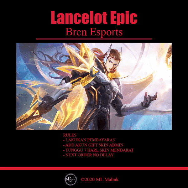 Beli Skin Bren Esports (Epic Skin Lancelot) Mobile Legends Terlengkap ...