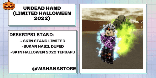 Beli Item Undead Hand (Limited Halloween 2022) | Your Bizzare Adventure ...