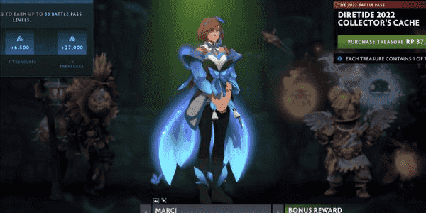 Beli Item Gift Blue Horizons (Marci Set Diretide 2022 Collector's Cache ...