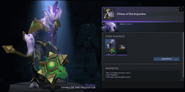 Beli Item Gift Chines of the Inquisitor (Faceless Void Collector Cache 2022) Dota 2 Terlengkap ...