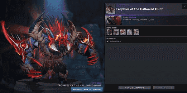 Beli Item Gift Trophies of the Hallowed Hunt (Ursa Diretide Collector ...