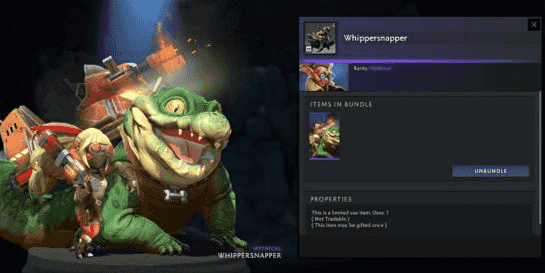 Beli Item Gift Whippersnapper ( Snapfire Diretide Collector's Cache ...