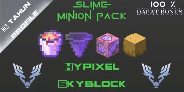 Beli Item Slime Minion Pack Hypixel Skyblock Minecraft Terlengkap dan ...