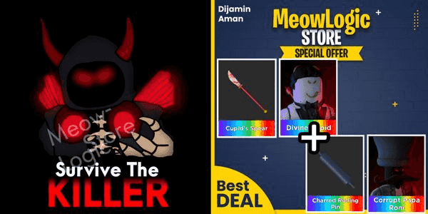 Beli Item Full set item toy code (Survive the killer) Roblox Terlengkap ...