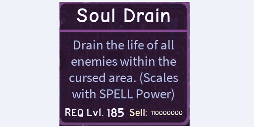 Buy Item Dungeon Quest Soul Drain skill mage lvl 185 Roblox 1570372 ...