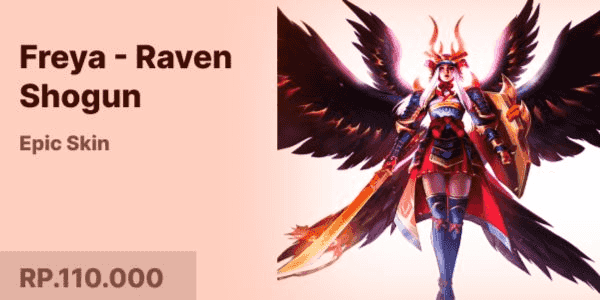 Beli Skin Raven Shogun (Epic Skin Freya) Mobile Legends Terlengkap dan ...