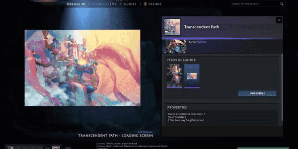 Beli Item Gift Transcendent Path (CC Oracle 2022) Dota 2 Terlengkap dan ...