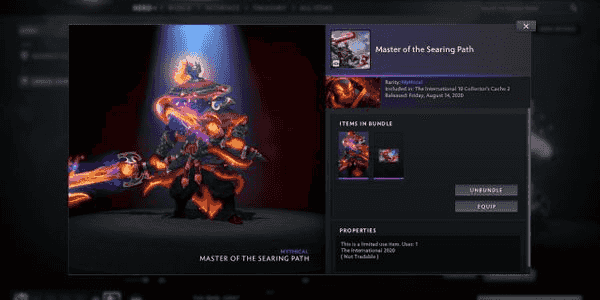 Beli Item Gift Master of the Searing Path (Bundle Ember Spirit ...
