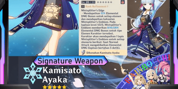 Beli Akun AYAKA MISTSPLITTER / AYAKA SIGNATURE WEAPON / AYAKA MIST ...