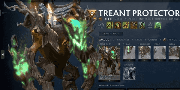 Beli Item Gift Grudges of the Gallows Tree (Treant Protector Set Diretide 2022 Collector's Cache ...