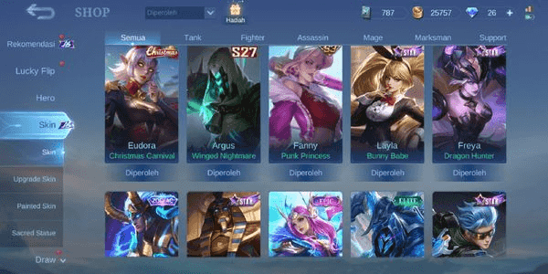 Beli Akun Akun Pribadi Sultan (Legend Alu, 3 Zodiak, 2 Kof, 2 Lb ...