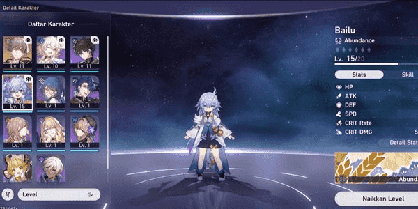 Beli Akun STARTER HSR : BAILU 02 Honkai: Star Rail Terlengkap dan ...