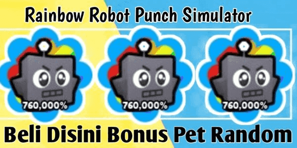 Beli Item Rainbow Robot Punch Simulator Roblox Terlengkap dan Termurah Juni 2024 2471083 | itemku