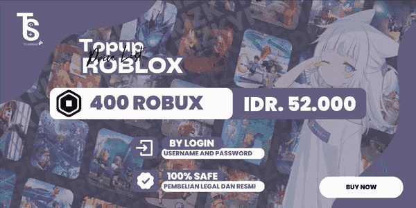Beli Robux Via Login 400 Robux Roblox Terlengkap dan Termurah Juni 2024 ...
