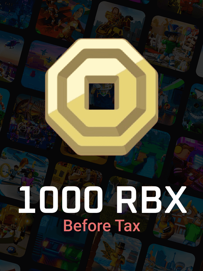 Beli Robux 5 Hari 1000 Robux before Tax Roblox Terlengkap dan Termurah ...