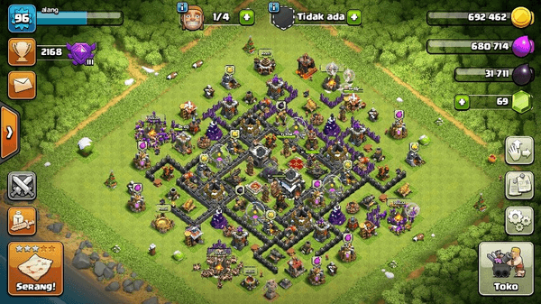 Buy Account MAX Town Hall 9 Can Change Hero Name 12-13 Clash of Clans ...
