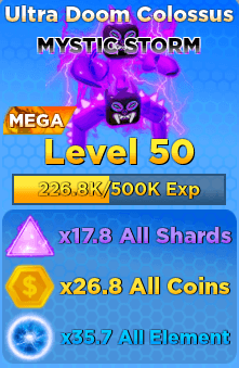 Buy Item Ninja Legends 2 Mystic Storm Ultra Doom Colossus Mega pet ...