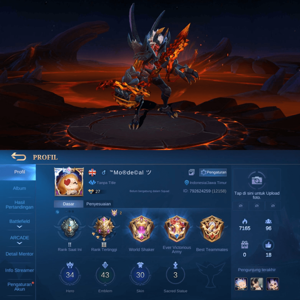 Buy Account Mobile Legends Collector Khufra Mobile Legends 1200321 | itemku