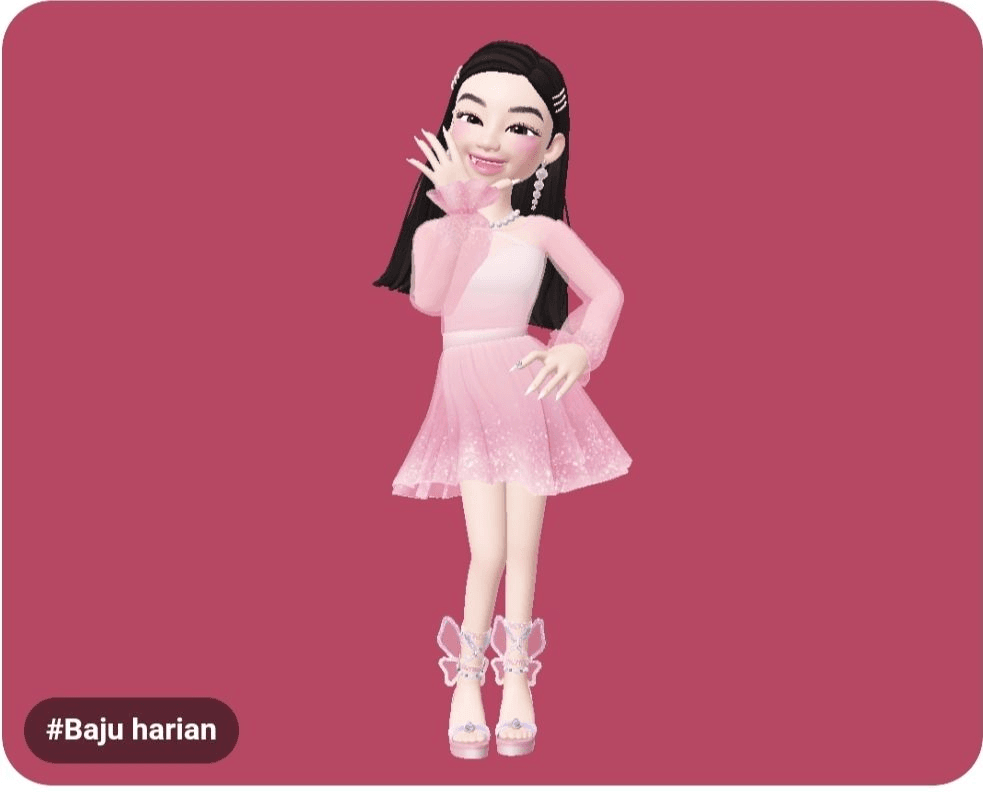 Beli Gift Item Sendal Sloop Pink Butterfly 🦋 Zepeto Terlengkap dan ...