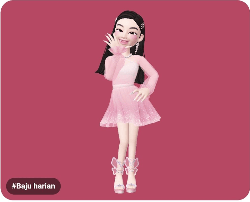Beli Gift Item Sendal Sloop Pink Butterfly 🦋 Zepeto Terlengkap dan ...
