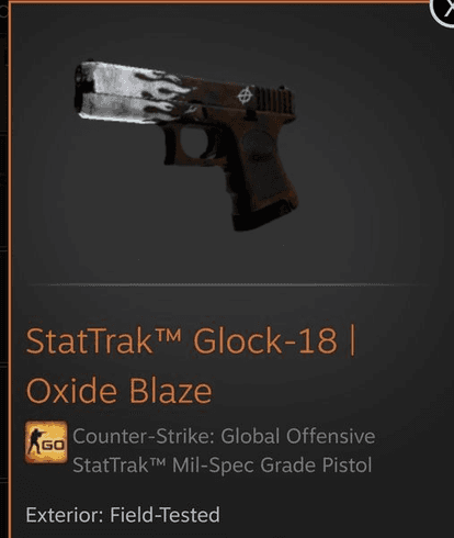 Beli Item Ready Trade StatTrak™ Glock-18 | Oxide Blaze Counter Strike ...