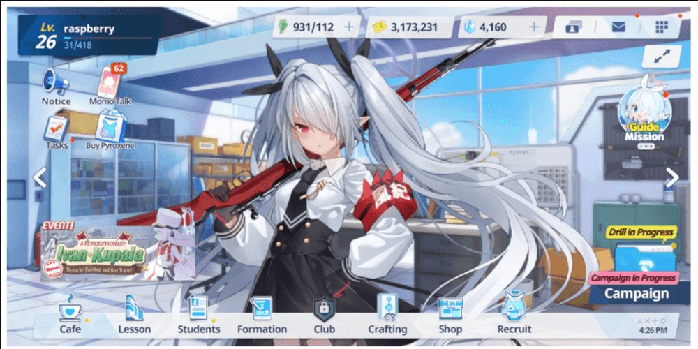 Buy Account [Global] Game Starter | 6 Students *3 | Pyroxene 4160 ...