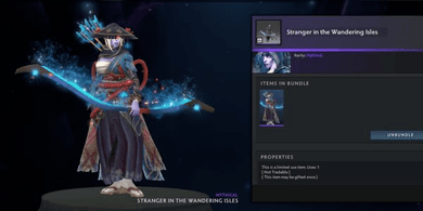 Beli Item Gift Stranger in the Wandering Isles (Drow Ranger Set Aghanim ...