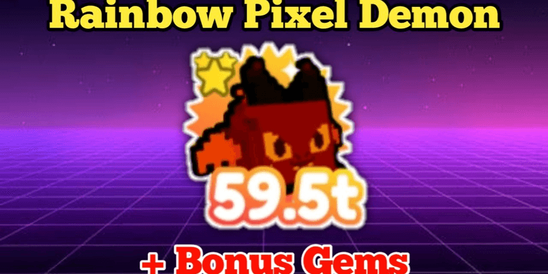 Buy Pet Rainbow Rainbow Pixel Demon - Pet Simulator Pet Simulator X ...