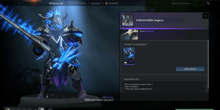 Beli Item Gift Indomitable Legacy (Sven Set Nemestice Collector's Cache ...