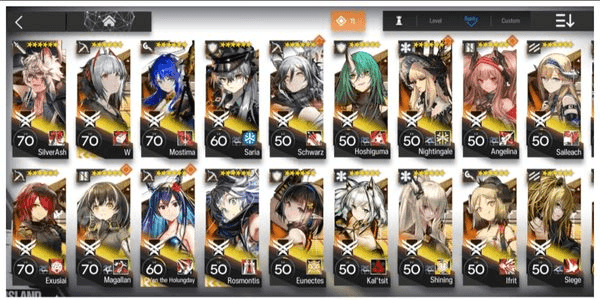 Beli Akun [Global] W, Chen The Holungday, Rosmontis | END GAME Account ...