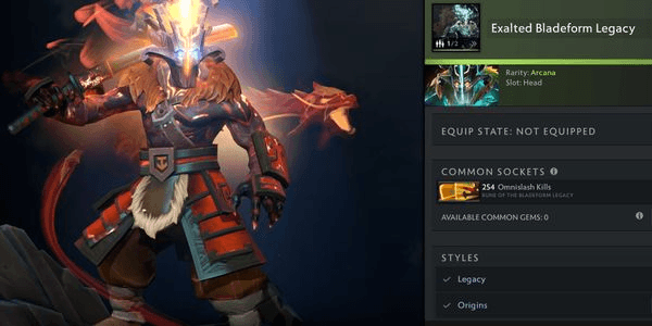 Beli Item Ready Trade Exalted Bladeform Legacy (Arcana Juggernaut) Dota ...