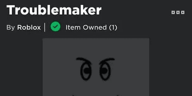 Beli Item Troublemaker Limited face roblox Terlengkap dan Termurah ...