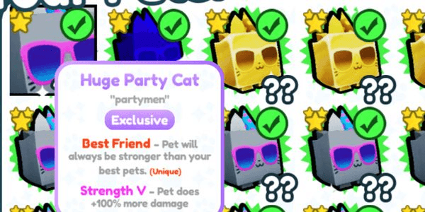 Beli Pet Exclusive huge party cat Pet Simulator X Roblox Terlengkap dan ...
