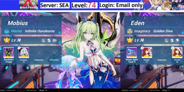Beli Akun Server Sea Mobius Weapon Mobius Outfit Daughter Of Corals Mobius Summer Costume