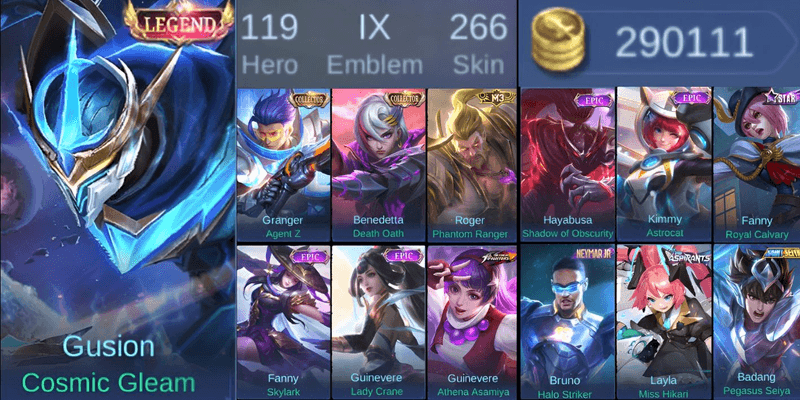 Buy Account Cheap GG Severe Account (There is a Skin Collector) Mobile ...