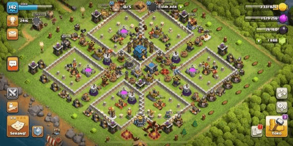 Buy Account Town Hall 12 | Th12 | White walls | exp142 | Heroes 51-52 ...
