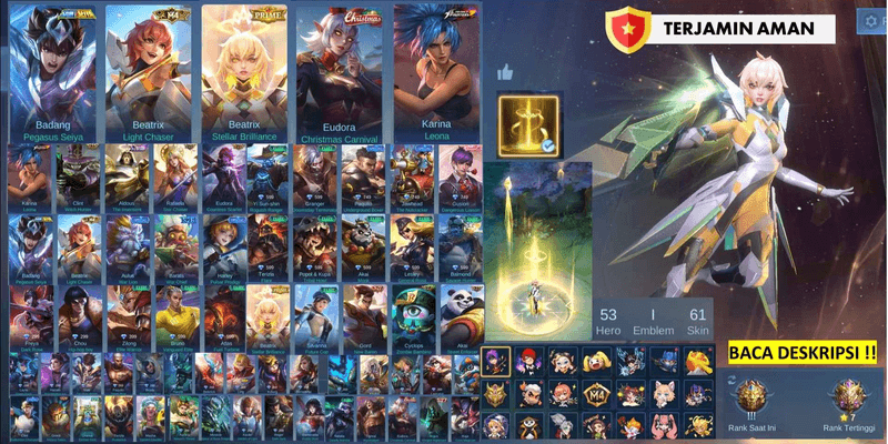 Buy Account Beatrix PRIME Account, I Emblem Max, Cool Recall, 29 Emotes ...