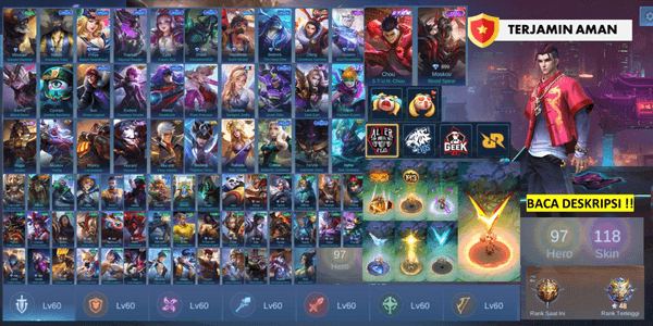 Buy Account STUN Chou Limited Account, Epic GS Moscov, All Emblem MAX ...