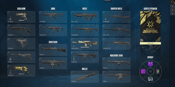 Buy Account Akun Valorant Rank Platinum 1 Skin Phantom Valorant 3009056 ...