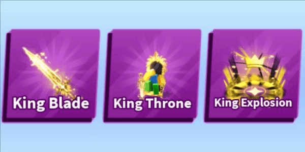 Beli Limited Swords King Blade Set (Sword, Emote, Explosion) Blade Ball ...