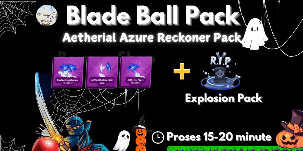Buy Limited Swords Limited Aetherial Azure Reckoner Pack | Blade Ball ...