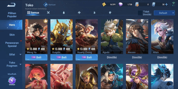 Buy Account AKUN HOK FULL LNY2024 + LIMITED DOLIA + SAINT SEIYA SCORPIO ...