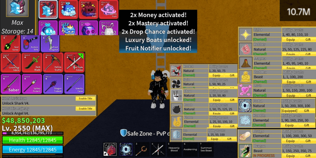 Beli Akun Akun 15 Perm Dragon Dough Rumble dll, 2 Race v4 & All ...