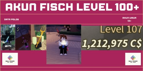 Buy Account FISCH ROBLOX ACCOUNT LEVEL 100+ [MYTHICAL ROD+ECHANT][1M+ C ...